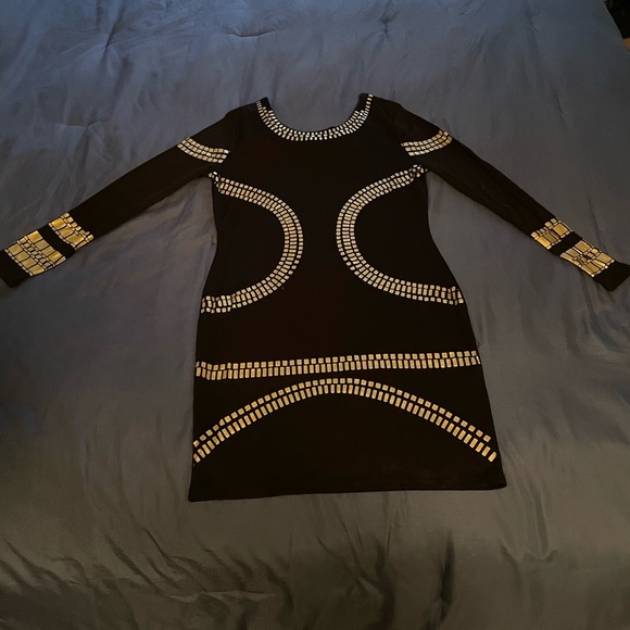 Miusol | Dresses | Miusol Black And Gold Dress | Poshmark